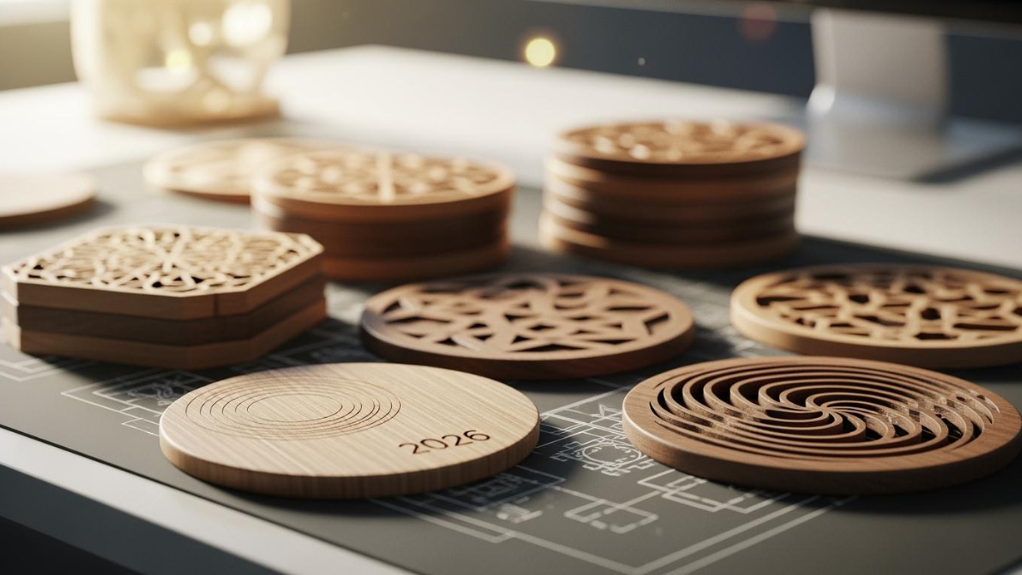18 Innovative Wood Coaster Design Ideas For Your Business